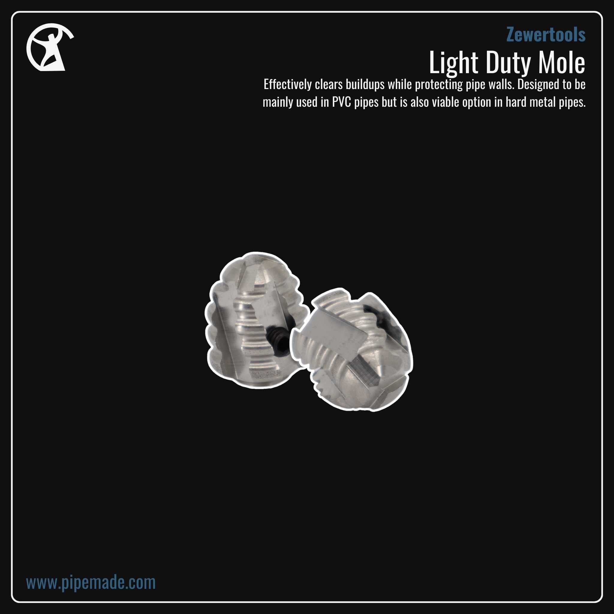 Light Duty Mole - Effective Drill Tool in PVC Pipes | Pipemade.com ...