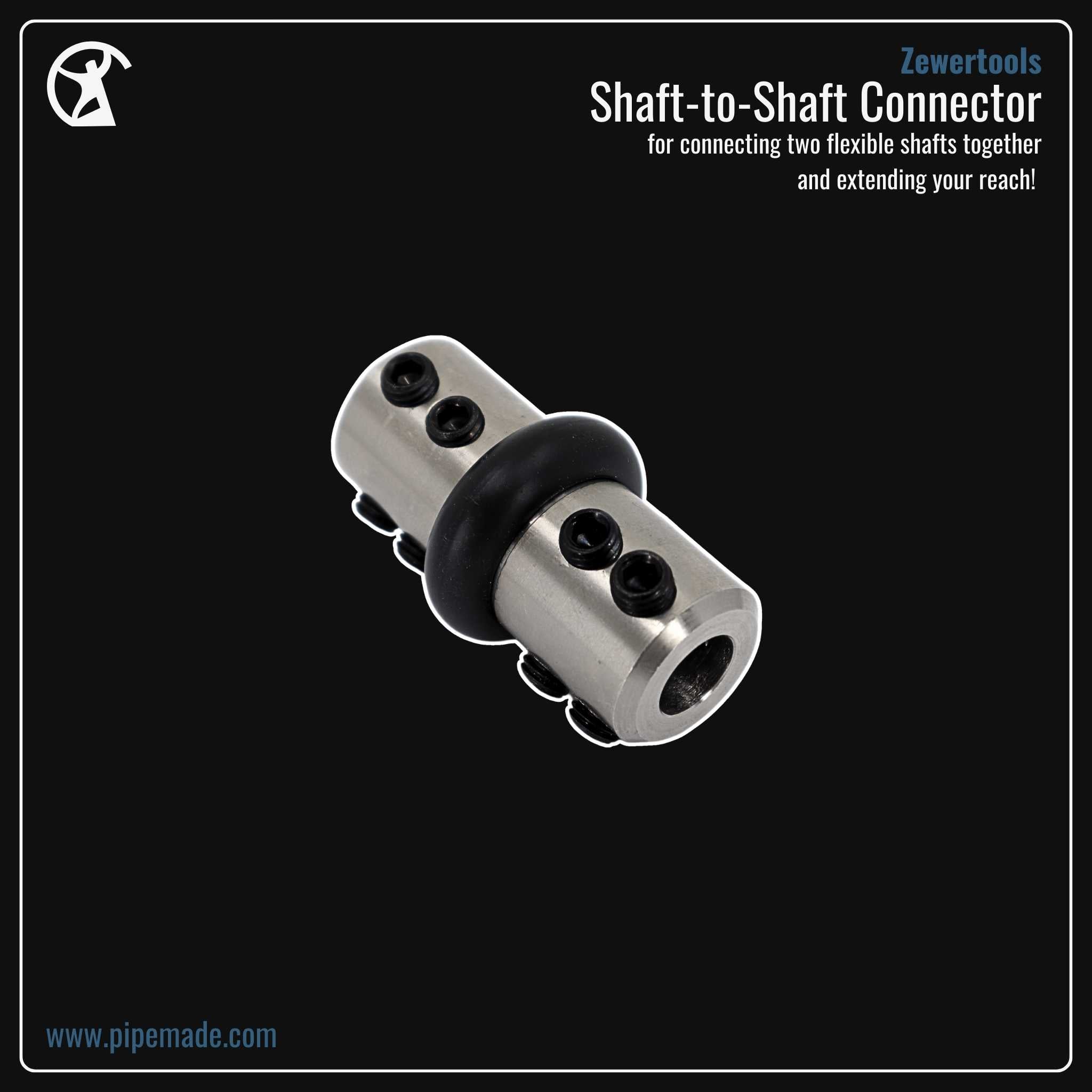 Shaft-to-Shaft Connector for connecting Flex Shafts | Pipemade.com ...